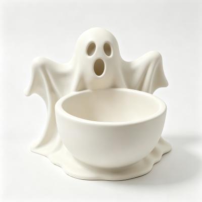 China Hollow Facial Ghost Container, 3D Printed Holiday Decoration for Succulent Plant & Small Ornament Display for sale