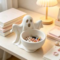 China Hollow Facial Ghost Container, 3D Printed Holiday Decoration for Succulent Plant & Small Ornament Display for sale