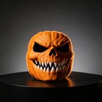 China Adult Christmas Decoration 3d Print Halloween Textured Orange Fangs Mask for sale