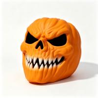 China Adult Christmas Decoration 3d Print Halloween Textured Orange Fangs Mask for sale