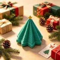China Stretchable 3D Printed Holiday Decoration Xmas Tree Stress Relief Desktop Decor for sale