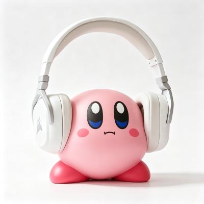 China Hand Painted 3D Printed Services Products Cute Kirby Shape Headphone Holder For Desktop for sale