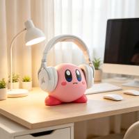 China Hand Painted 3D Printed Services Products Cute Kirby Shape Headphone Holder For Desktop for sale