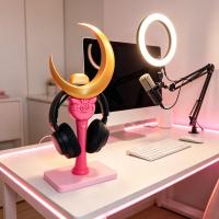 China Cute Gaming  3d Print Products Sailor Moon Magic Stick Headset Stand For Desk Storage for sale