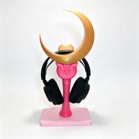 China Cute Gaming  3d Print Products Sailor Moon Magic Stick Headset Stand For Desk Storage for sale