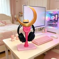 China Cute Gaming  3d Print Products Sailor Moon Magic Stick Headset Stand For Desk Storage for sale
