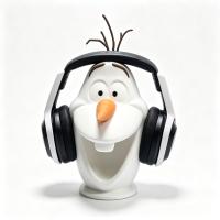 China Frozen Olaf Figure Digital 3D Printing Impact Resistant Headphone Display Stand For E Sports for sale