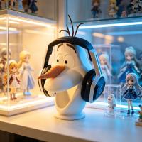 China Frozen Olaf Figure Digital 3D Printing Impact Resistant Headphone Display Stand For E Sports for sale