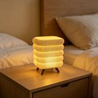 China Rippled Stacked 3d Print Light  Cube Warm Bedroom Glow Lighting Fixtures for sale