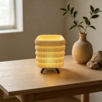 China Rippled Stacked 3d Print Light  Cube Warm Bedroom Glow Lighting Fixtures for sale