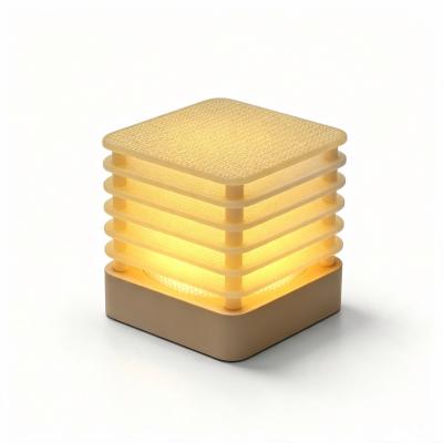 China Stacked Layer 3D Printed Lighting Fixtures Geometric 3d Printed Lamp Design for sale