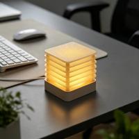 China Stacked Layer 3D Printed Lighting Fixtures Geometric 3d Printed Lamp Design for sale