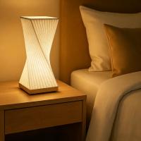 China Twisted  3D Printed Lighting Fixtures Art Styled 3d Printed Lamp Warm Light for sale