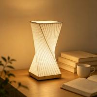 China Twisted  3D Printed Lighting Fixtures Art Styled 3d Printed Lamp Warm Light for sale