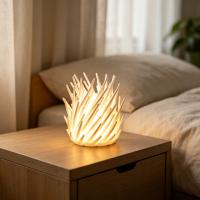 China Customizable Designs 3d Print Light Fixture LED Urchin Spike Ambient Lamp for sale