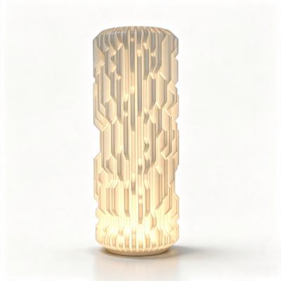 China Synapse Geometric Column Table Lamp, 3D Printed Lighting Fixtures LED Ambient Light for sale