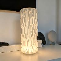 China Synapse Geometric Column Table Lamp, 3D Printed Lighting Fixtures LED Ambient Light for sale