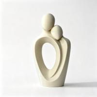 China Art 3d Printed Sculpture Home Tabletop  Abstract Embracing Couple Sculpture for sale