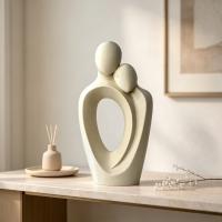 China Art 3d Printed Sculpture Home Tabletop  Abstract Embracing Couple Sculpture for sale