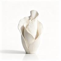 China Petal Textured 3D Printed Arts Minimalist Custom  3d Printing Vase for sale
