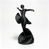 China Abstract Dancing Woman Sculpture 3D Printed Art Ornament for Tabletop Interior Decoration for sale