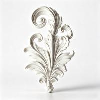 China Baroque Acanthus Leaf Sculpture Decorative Furniture 3d Sculpting For 3d Printing for sale