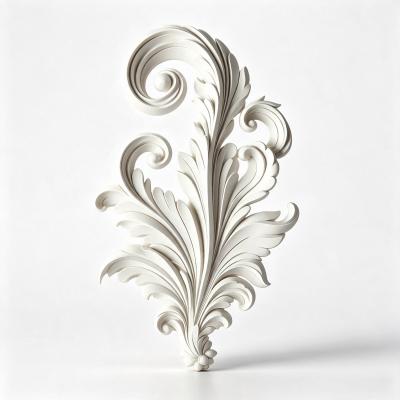China Baroque Acanthus Leaf Sculpture Decorative Furniture 3d Sculpting For 3d Printing for sale