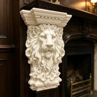 China Furniture Decoration 3D Printed Arts Vintage Lion Head Corbel Bracket for sale