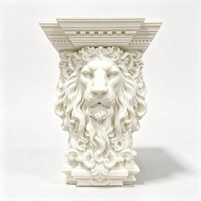 China Furniture Decoration 3D Printed Arts Vintage Lion Head Corbel Bracket for sale