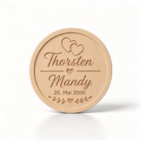 China Name Engraved Order Custom 3d Prints Round Coaster Cool 3d Printed Gifts for sale