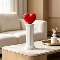 China Desktop Decor Custom 3D Printing Sculpture Roman Column Heart for sale