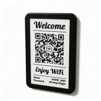 China PLA Personalized Custom 3D Printing Plaque Business Desk Display 3D Printed QR Code Sign for sale