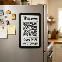 China PLA Personalized Custom 3D Printing Plaque Business Desk Display 3D Printed QR Code Sign for sale