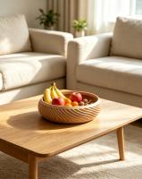 China Wavy Textured 3d Printed Room Decor Lightweight Fruit Display 3D Printed Bowl for sale