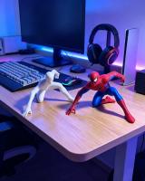 China Classic 3D Printed Toys Sanding Painting Crouch Pose Mini Superhero Figurines for sale