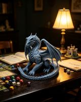 China DIY Painting Miniature 3d Toys Printed Fantasy Winged Dragon Sculpture for sale