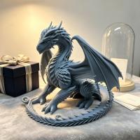 China DIY Painting Miniature 3d Toys Printed Fantasy Winged Dragon Sculpture for sale