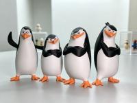China Home Desktop 3D Printed Toys Collectible Hand Painted Penguin Figurine Set for sale