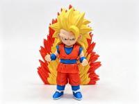 China Color Customization 3d Print Art Toy Q Version  Saiyan 3 Goku Model Kit for sale