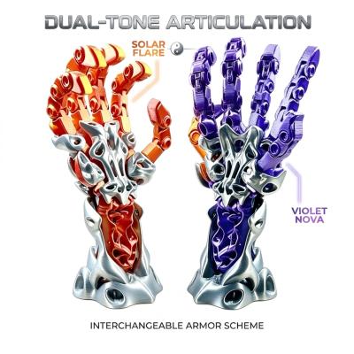China Poseable Custom Toys 3d Printing Mech Robot Claw Articulated Action Figure Skeleton Model for sale