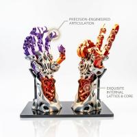 China Poseable Custom Toys 3d Printing Mech Robot Claw Articulated Action Figure Skeleton Model for sale