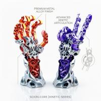 China Fantasy Gothic 3D Printed Toys Articulated Dragon Skeleton Claw Stylish Desk Accessories for sale