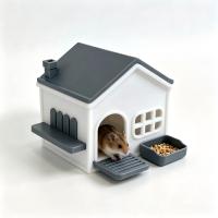 China Removable Food Bowl 3D Printed Pet Accessories House Shaped Hamster Feeder for sale
