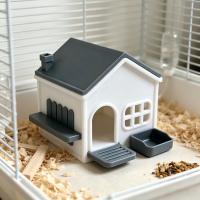 China Removable Food Bowl 3D Printed Pet Accessories House Shaped Hamster Feeder for sale
