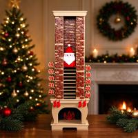 China Custom 3D Printing Christmas Advent Calendar, Fireplace Design, For Family Holiday Countdown for sale