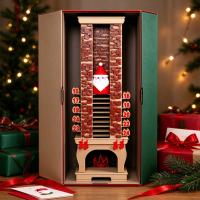 China Custom 3D Printing Christmas Advent Calendar, Fireplace Design, For Family Holiday Countdown for sale