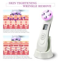China 2021 beauty & personal skin care machine with RF EMS  LED facial tightening instrucment for sale