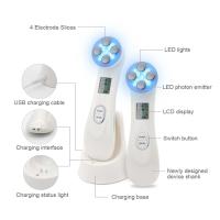 China Radio Frequency Facial LED Photon Skin Care Device Face Lifting Tighten Wrinkle Removal Eye Care RF Skin Tightening Mach for sale