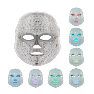 China Facial Skincare Home Photon Red Infrared Beauty Flexible Skin Led Face Light Therapy Mask for sale
