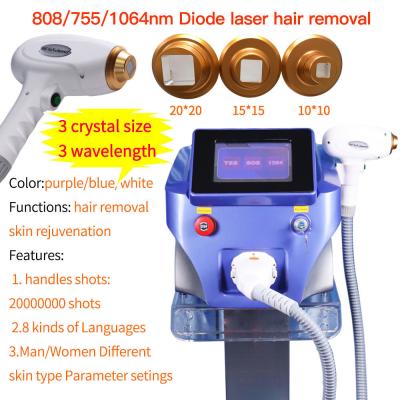 China 1064nm Diode Laser Hair Remove Device Ice Titanium 3 Wavelength for sale